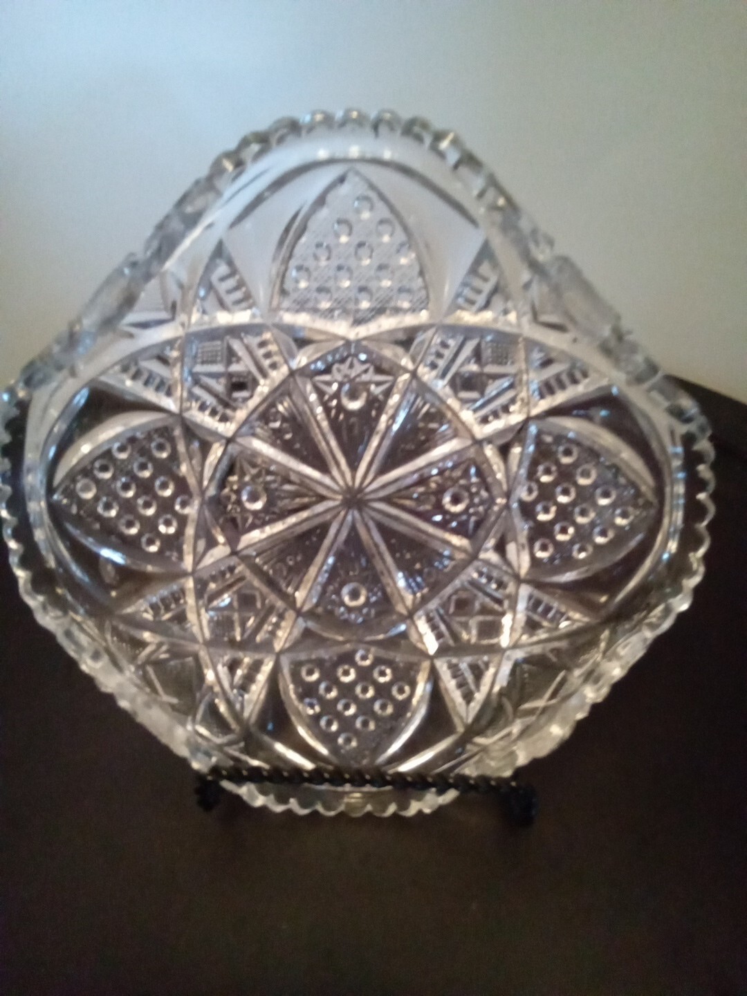 Antique EAPG square PLATE/DISH sunbeam Pattern McKee Bros 1898 EAPG ...