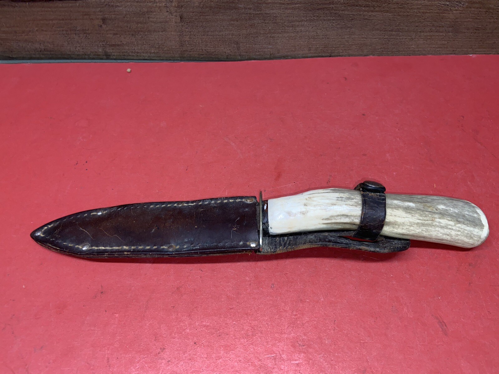 Vintage CHALLENGE CUTLERY SHEFFIELD ENGLAND Bowie hunting knife stag ...