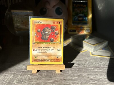 Pokémon TCG Geodude Fossil 47/62 1st Edition Common Never Been Played ...