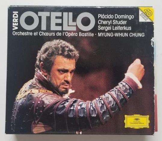 VERDI OTELLO by Plácido Domingo (2 CDs Plus Booklet, 1994) Opera In ...