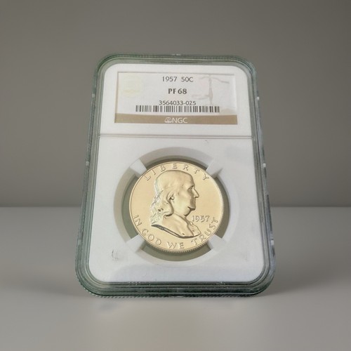 1957 Silver Franklin Half Dollar Proof , PF68 - T13 | eBay