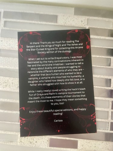 SIGNED The Serpent and the Wings of Night Arcane Society, Crown Of ...