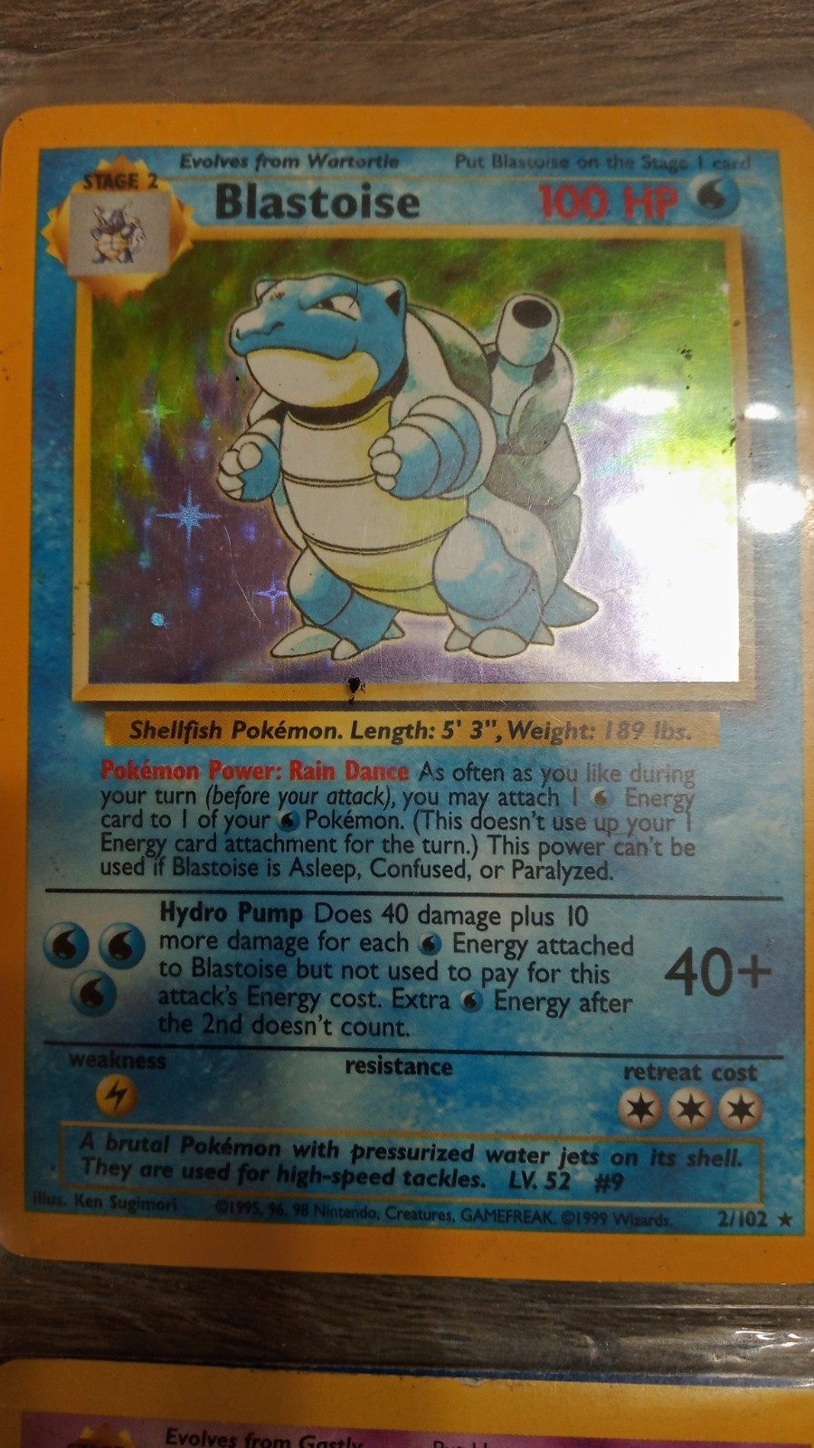 POKEMON GEM MINT BLASTOISE 1ST EDITION BASE SET 1995 CARD #2 THICK ...
