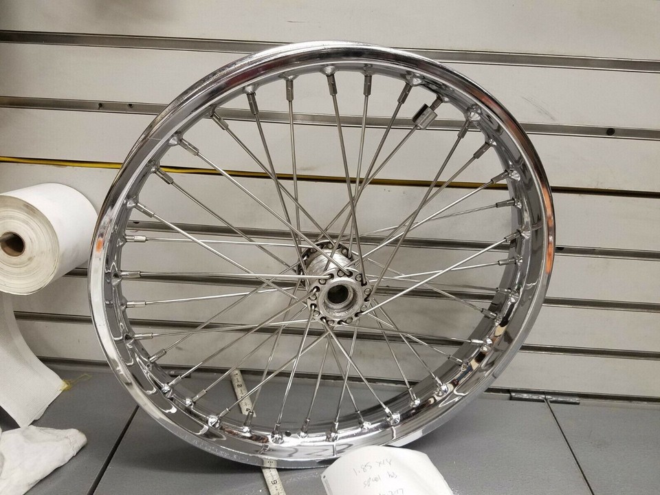 Front Spoke Wheel Harley Honda Chopper Springer girder Spool Hub 1 ...