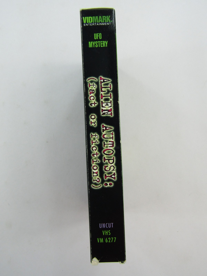 VTG Alien Autopsy VHS Fact or Fiction? Jonathan Frakes Vidmark SciFi ...