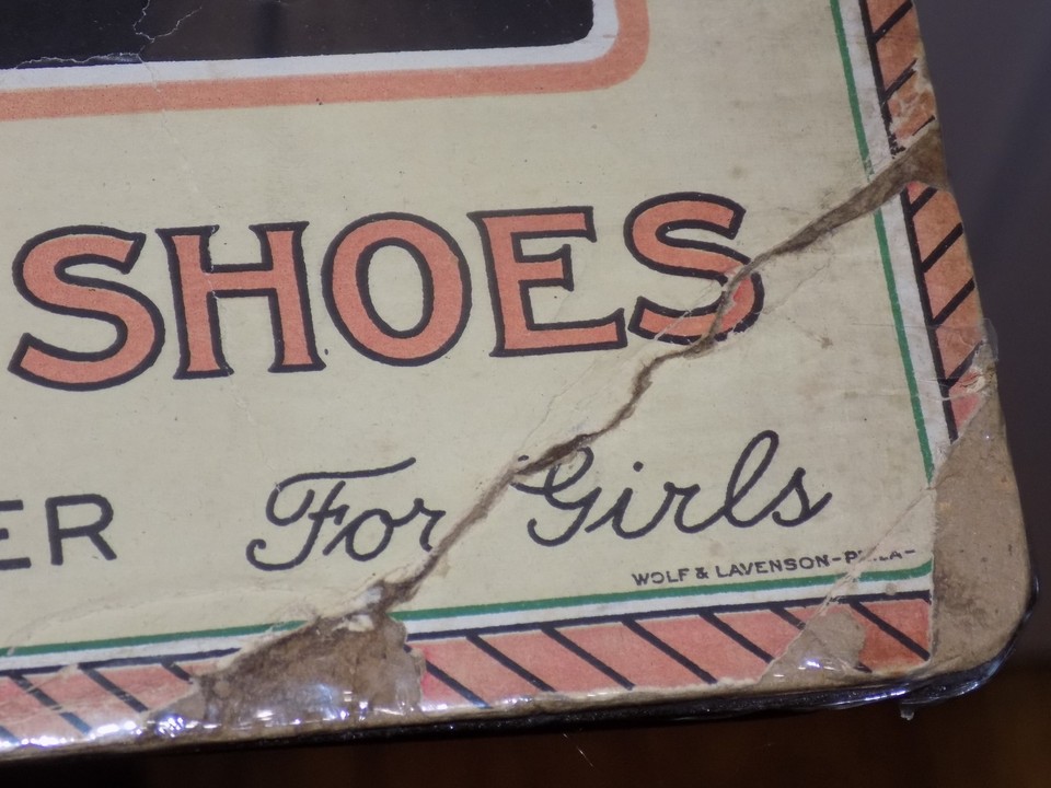 Vintage Peters Weatherbird Shoes Chalkboard Cardboard Sign | eBay