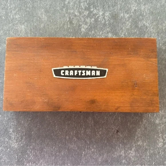 Craftsman 0-3" Depth Micrometer w/ Original Wooden Box USA Made Tool ...