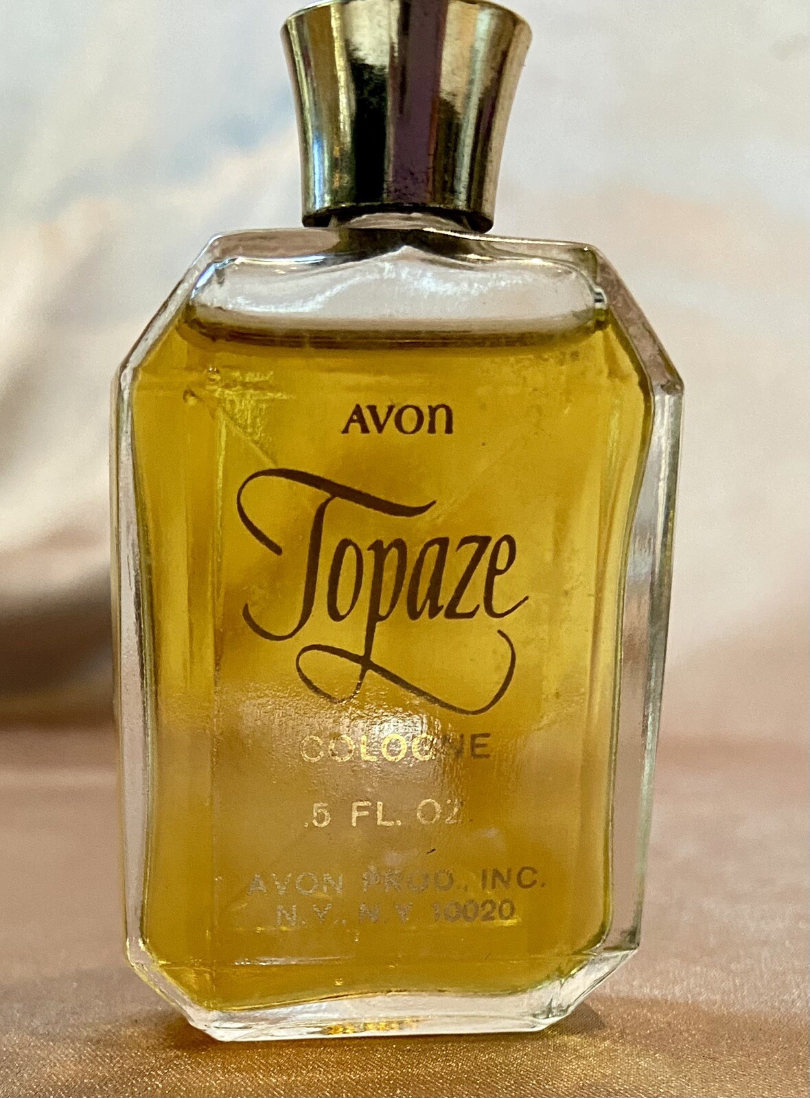 Avon Topaze Cologne .5 oz Glass Bottle VTG | eBay