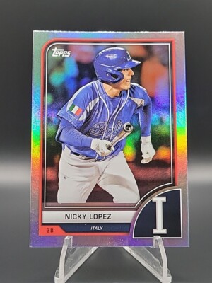 2023 Topps World Baseball Classic Nicky Lopez Refractor Team Italy | eBay
