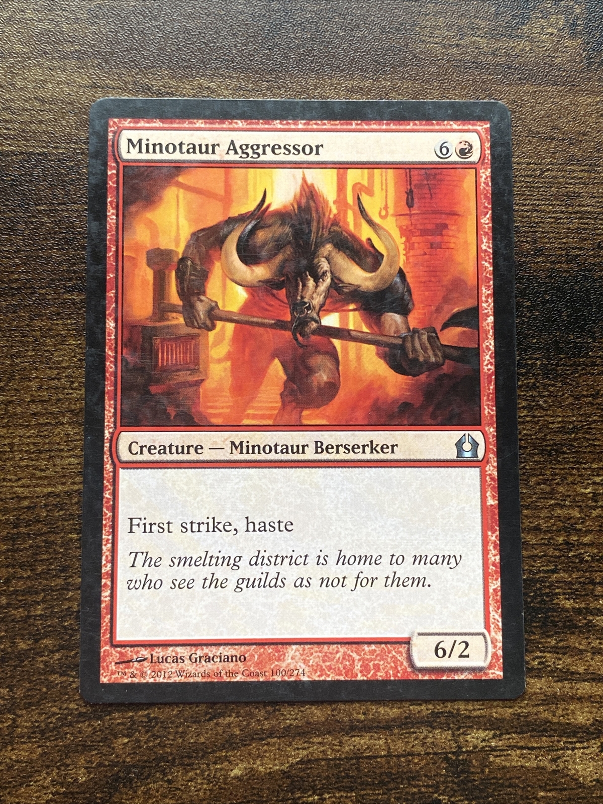 Minotaur Aggressor Return to Ravnica 100/274 MTG Magic The Gathering ...