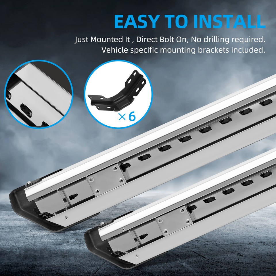 For 99-16 Ford F250 F350 Super Duty Crew Cab 6" Running Board Side Step ...