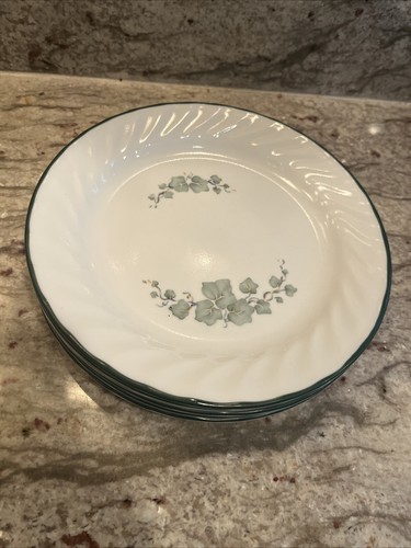 Corelle Callaway Green Ivy Plate by Corning Ware Swirl 7" Salad Dessert ...