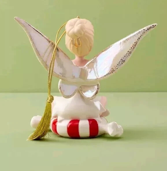 Lenox Disney 2024 Tinkerbell Figurine Ornament Fairy Sitting on ...
