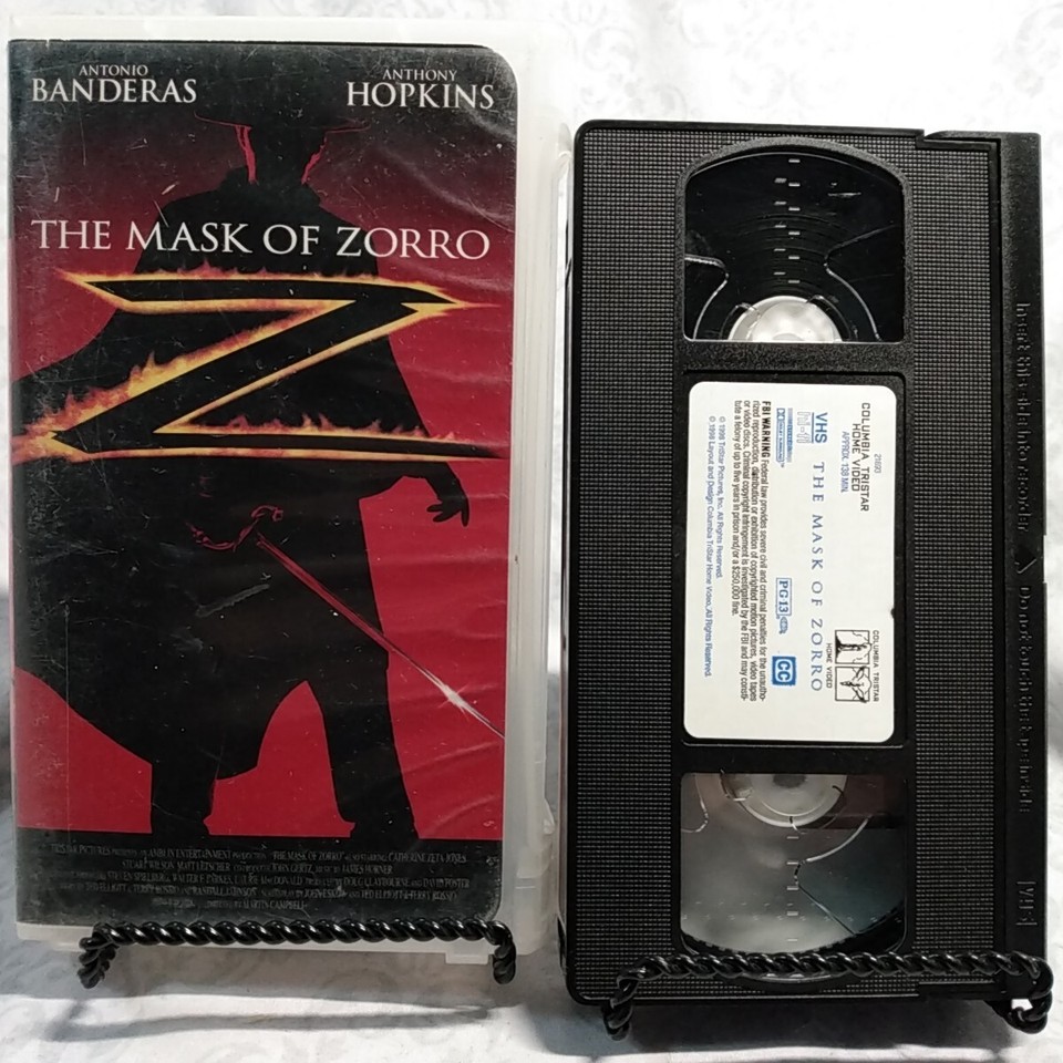 The Mask Of Zorro (VHS, 1998, Clamshell) Hollywood Video | eBay