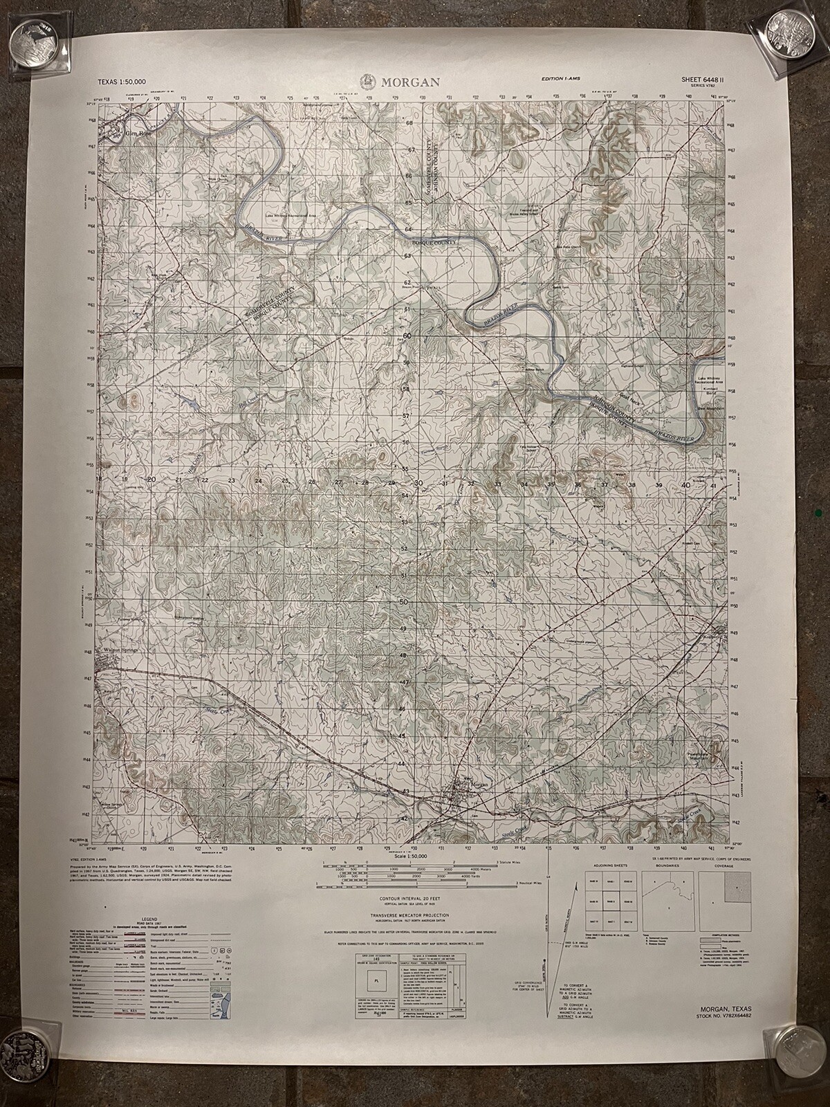 Glen Rose Morgan Tx US Military Topographic Maps 1960s | eBay