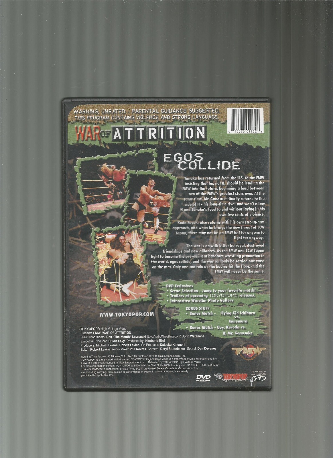 FMW (Frontier Martial Arts Wrestling) - War of Attrition, DVD ...