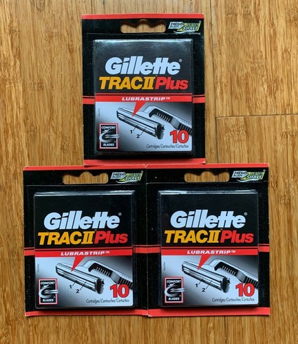 Gillette Track Trac II / 2 PLUS Razor Blade Shaver Replacement ...
