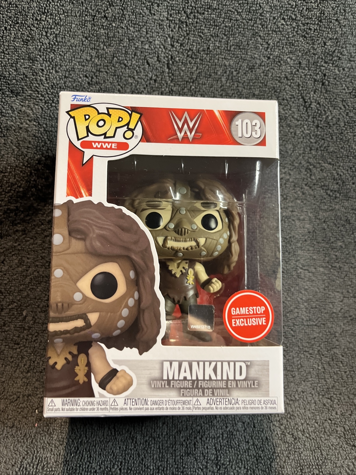FUNKO POP WWE MANKIND # 103 Mick Foley GAMESTOP EXCLUSIVE VINYL FIGURE ...