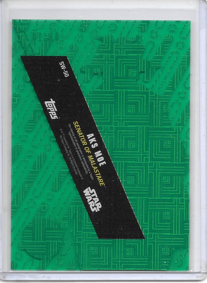 2016 Star Wars High Tek MARC SILK AS AKS MOE GREEN CUBE DIFFRACTOR AUTO ...