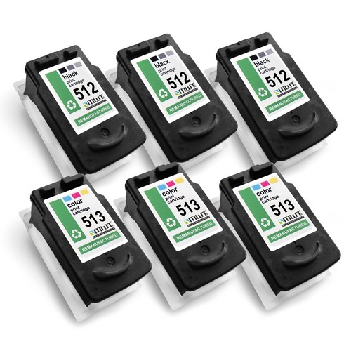 6x eco ink 3+3 XXL for Canon Pixma MP-252 MP-280 MP-235 MX-330 MX-320 ...