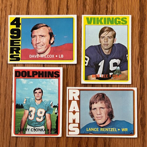 1972 Topps Football Lot of 23 Cards • Two Csonka Cards | eBay