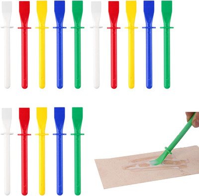 15PCS Silicone Glue Brush and Plastic Spreader Tool Set Applicators for ...