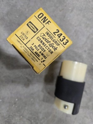 Hubbell 2433 HBL2433 3-Phase 480V AC, 3-Pole 4-Wire Grounding, NEMA L16 ...