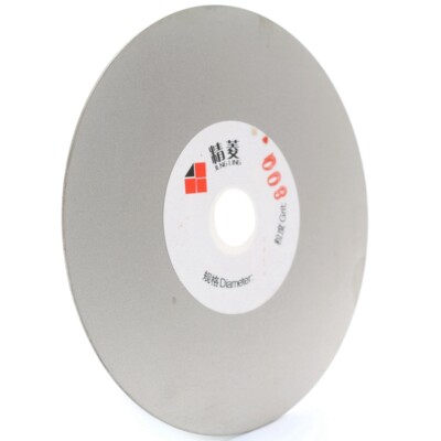 8" inch Grit 800 Diamond coated Flat Lap wheel Lapidary lapping ...