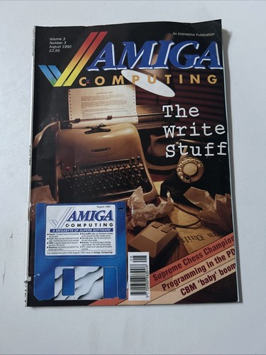 Amiga Computing - August 1990 - Retro Computer Magazine | eBay