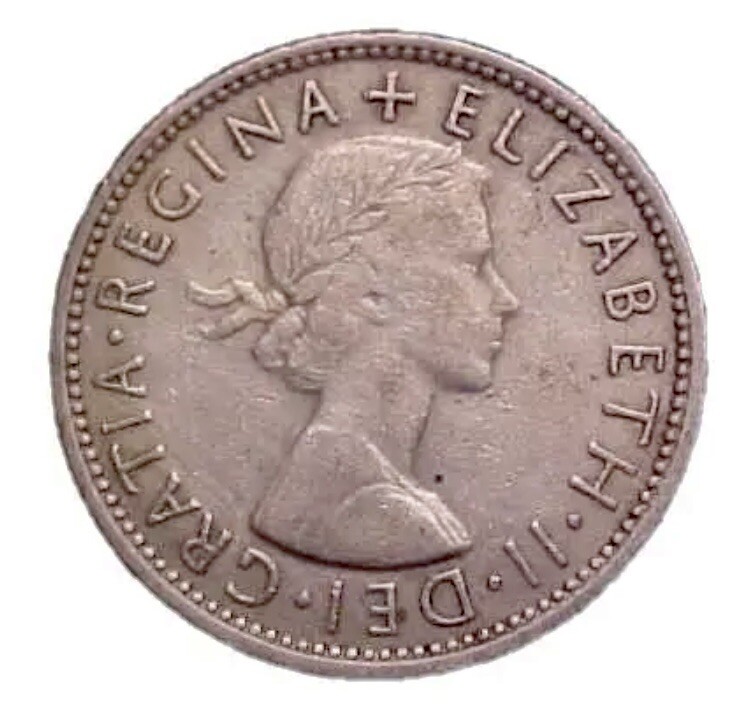 1964 GREAT BRITAIN FLORIN world foreign two shillings LARGE COLLECTIBLE ...