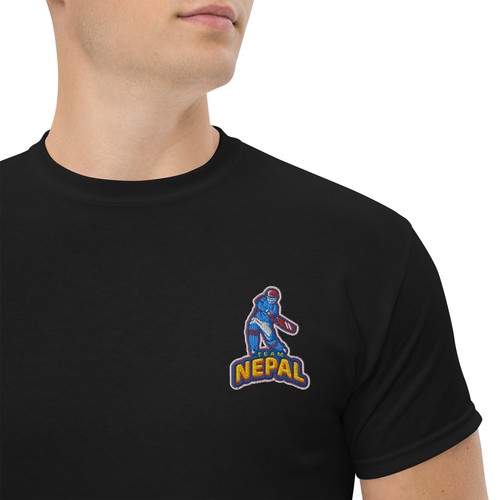 Team Nepal Cricket Embroidered Short Sleeve Tee Pick Your Size and ...