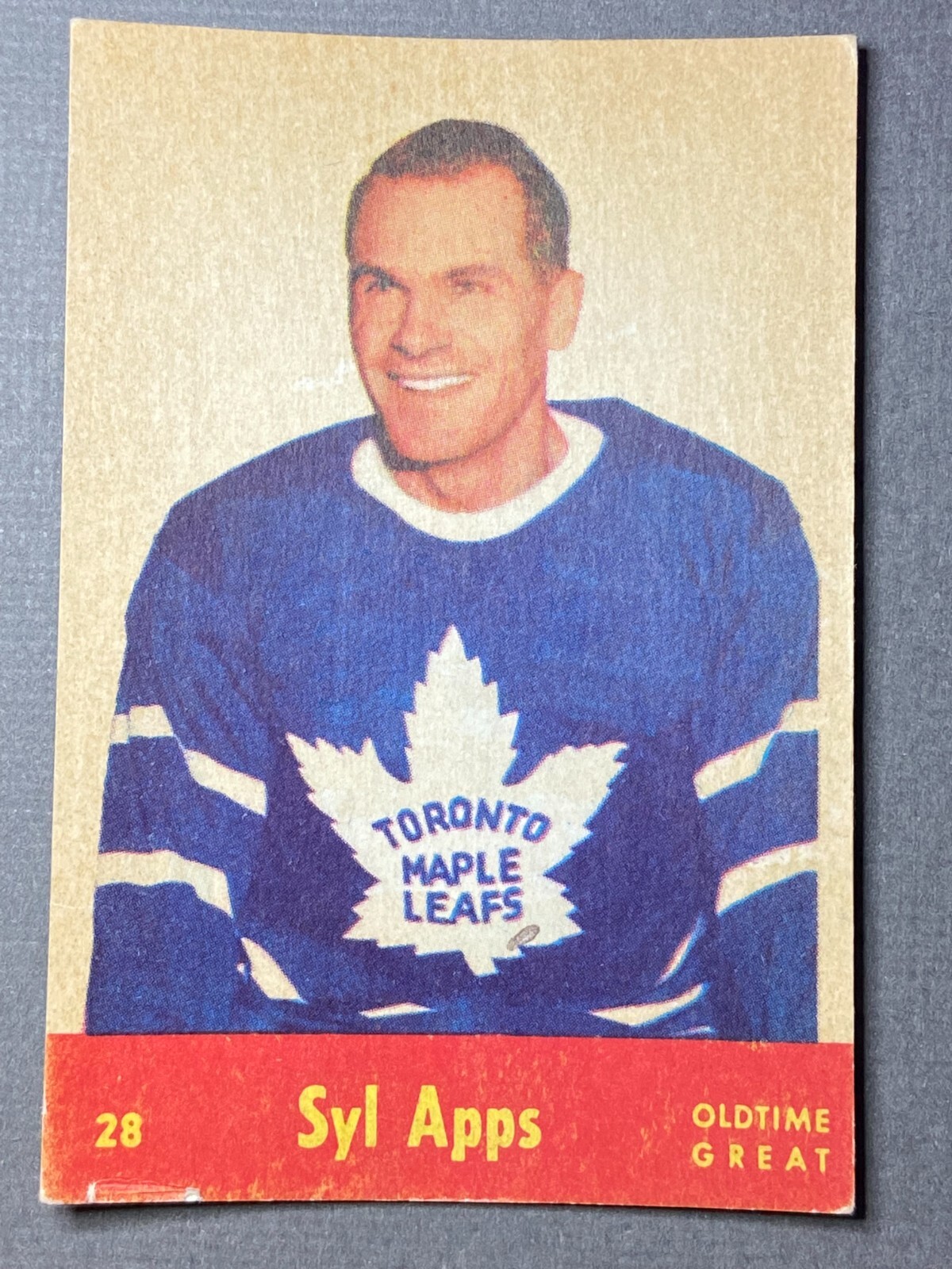 Syl Apps 1955-56 Parkhurst #28 OTG | eBay