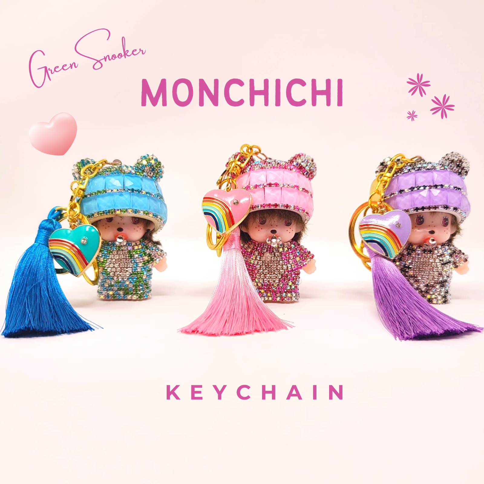 Monchichi, Cute doll Tassel with a Charm, Keychain | eBay