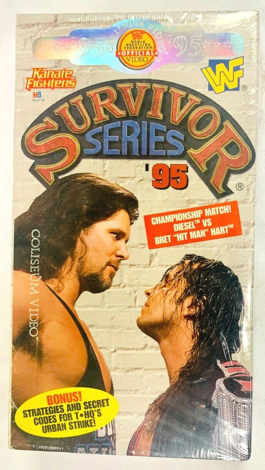 WWF Survivor Series 95 (VHS, 1995) Limited Edn w Stack of Collectible ...