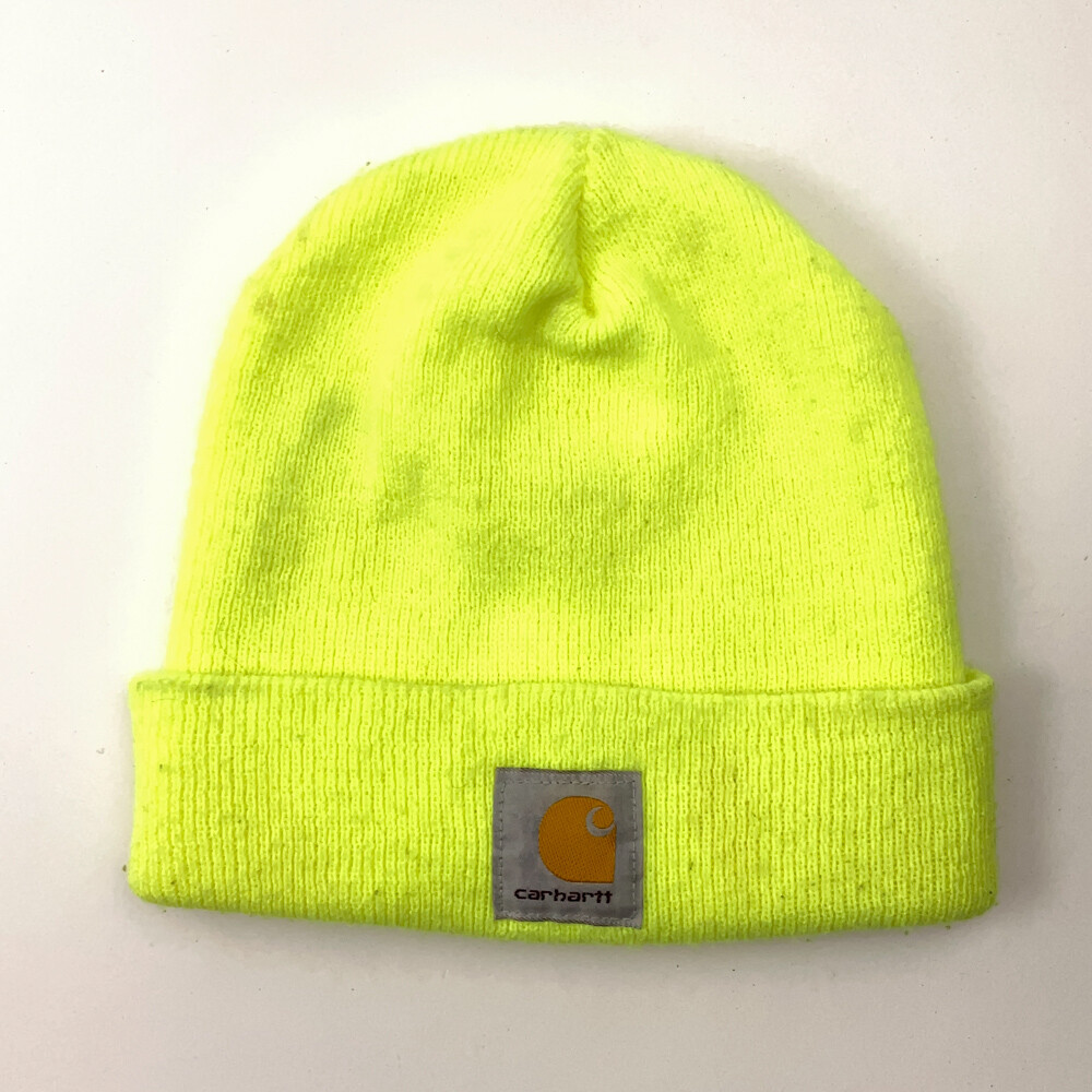 High Visibility Neon Yellow Carhartt Winter Cuff Hat Made Canada 2016 ...
