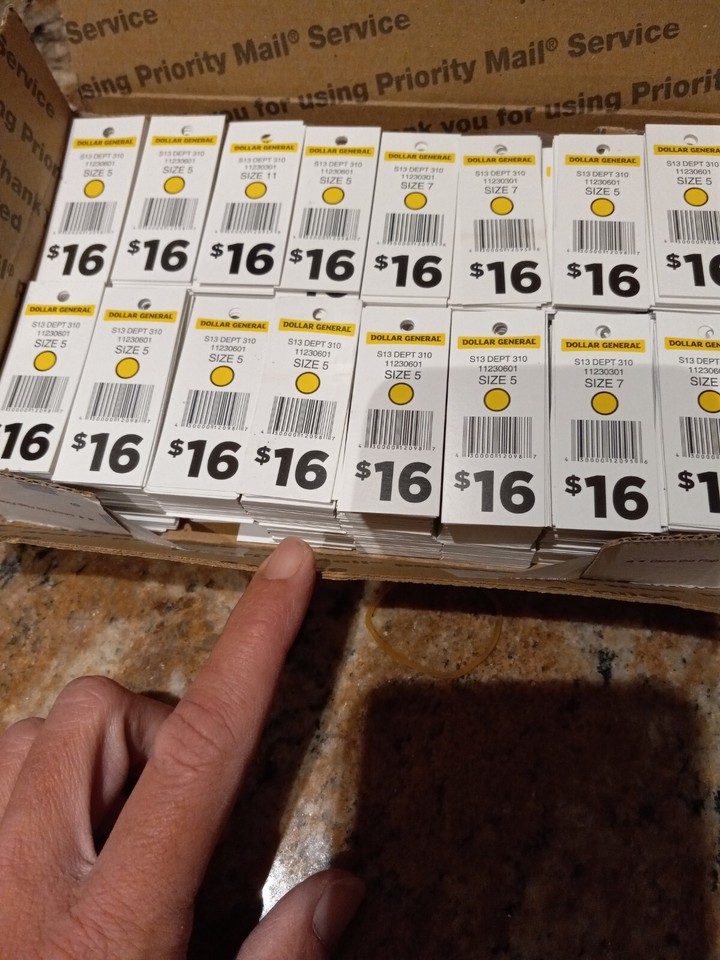 Dollar General Clothing Tags | eBay