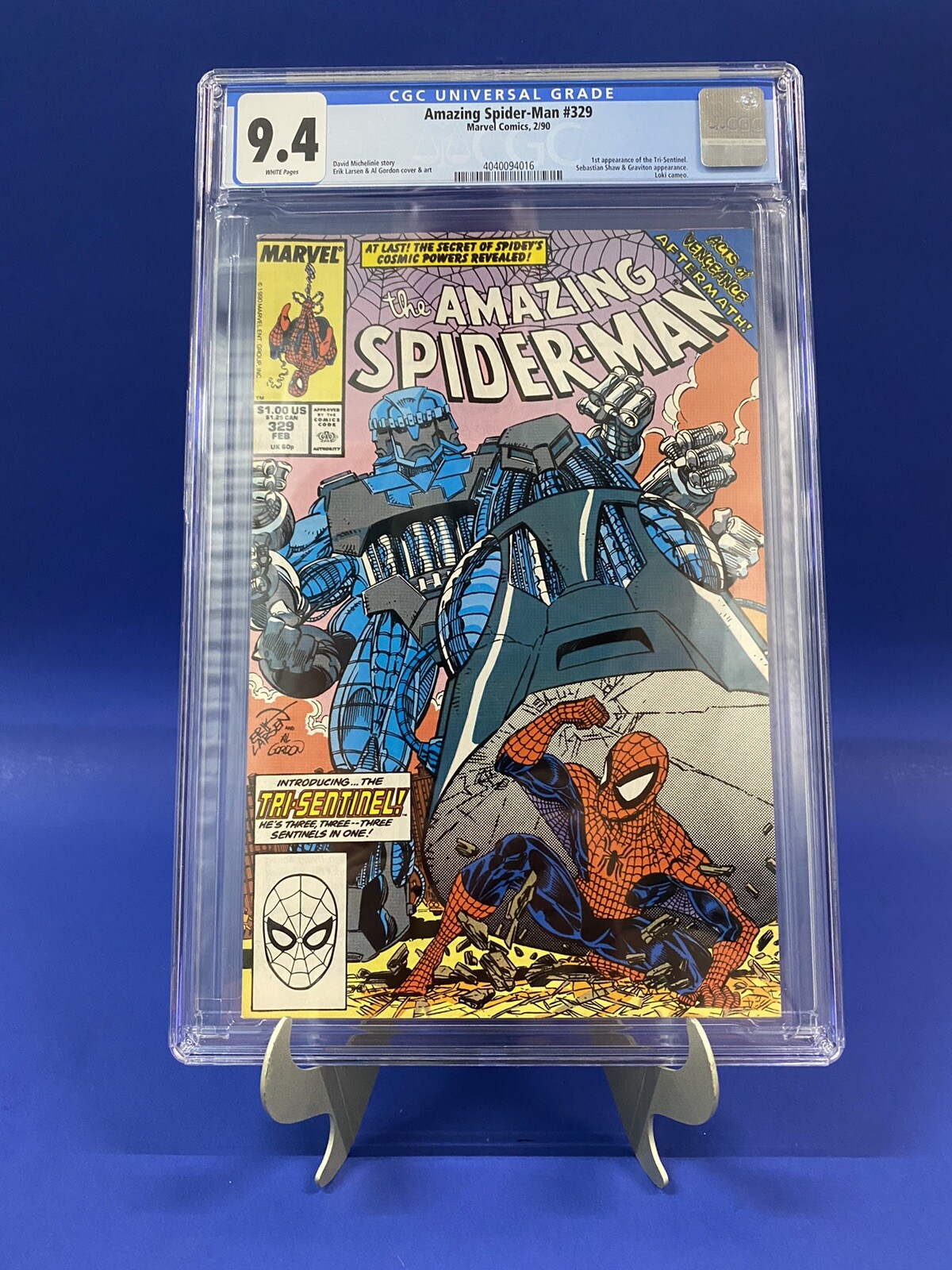 Amazing Spider-Man #329 CGC 9.4 WP 1st App Tri-Sentinel Newly Graded ...