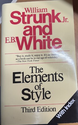 Strunk And white Elements Of Style 3rd Ed Paperback (1979) | eBay