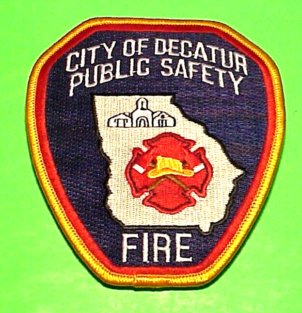 DECATUR GEORGIA GA 4 3/4" FIRE DEPT. PATCH FREE SHIPPING!!! | eBay