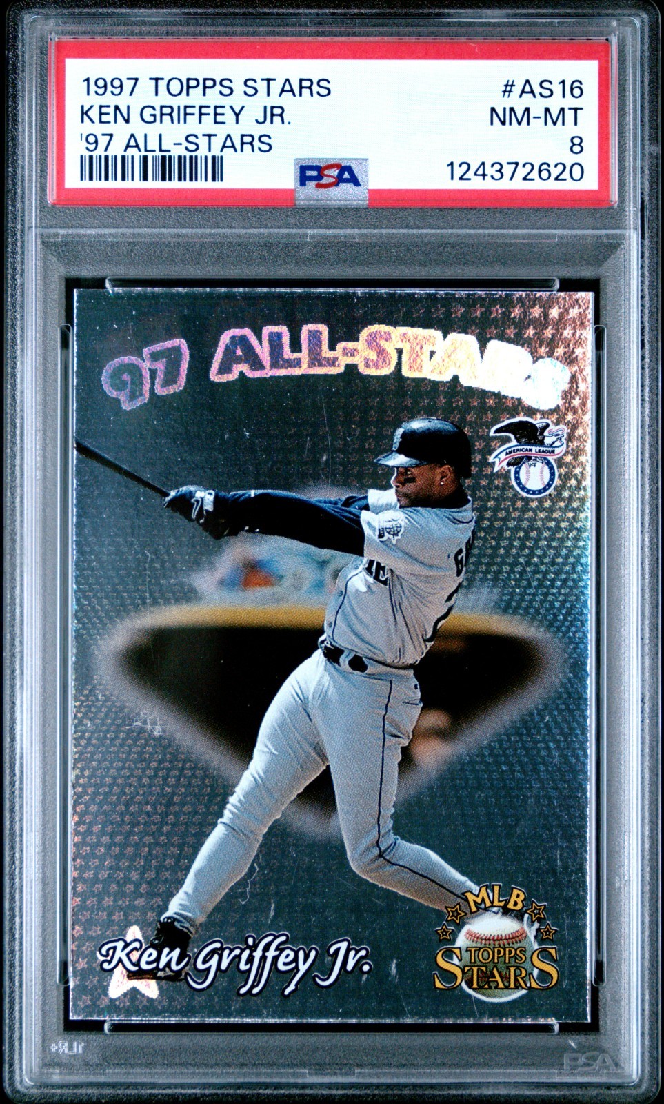 1997 TOPPS STARS 97 ALL-STARS SILVER FOIL AS16 KEN GRIFFEY JR SP PSA 8 ...