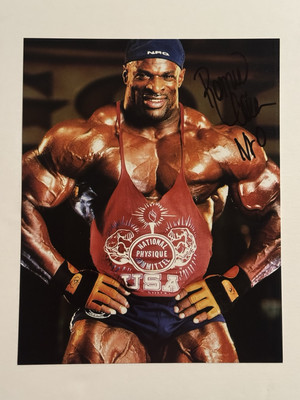 RONNIE COLEMAN HAND SIGNED 8x10 PHOTO AUTOGRAPHED BODYBUILDER LEGEND ...