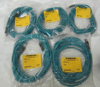(NEW) Turck Ethernet Cordset M12 RSCV RJ45 842-6M U-50445 | eBay