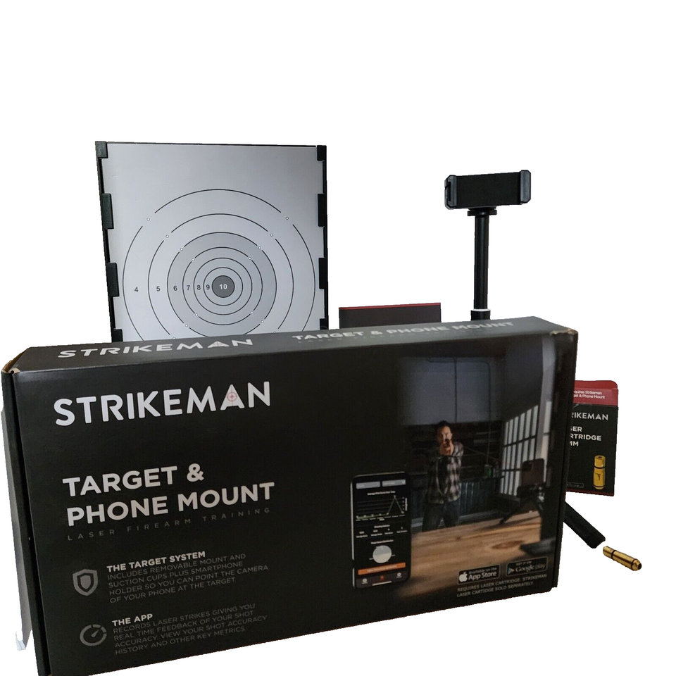 Strikeman 9mm Laser Firearm Training System - Target and Phone Mount ...