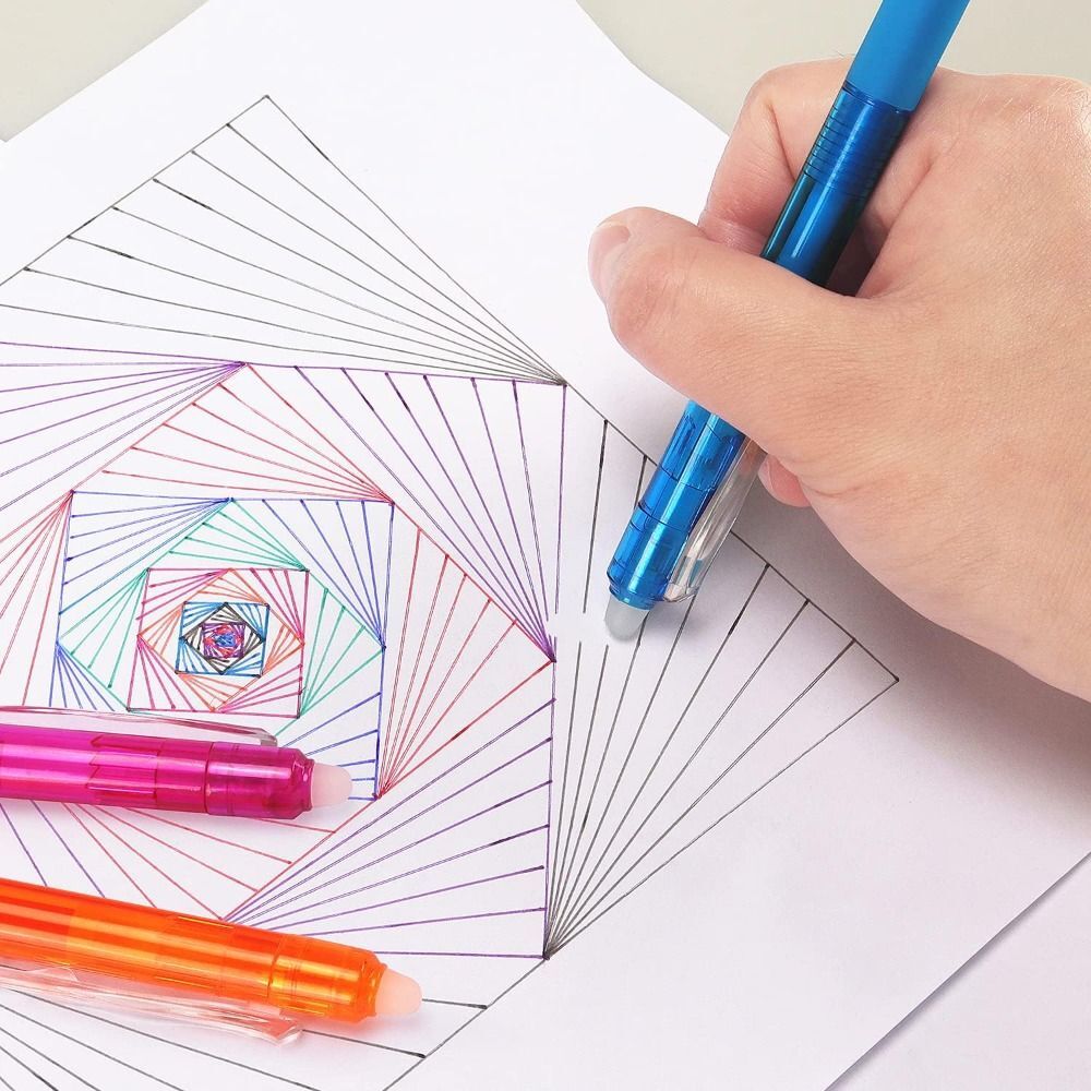 8PCS 0.7mm Retractable Erasable Gel Pens Easy Erasable Water Pen | eBay