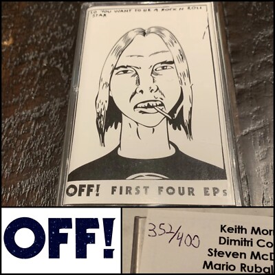 OFF! First Four EPs Cassette Tape 1st Edition #d/400-Circle Jerks Black ...