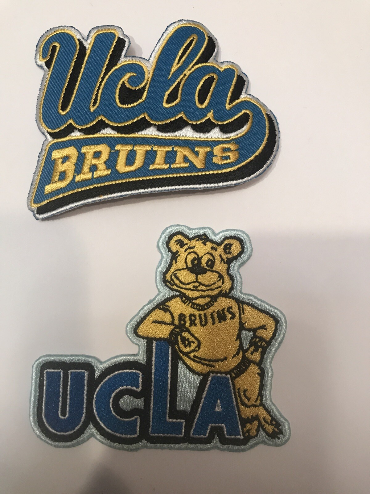 (2) UCLA Bruins Vintage Embroidered Iron On Patch Lot (Old Stock) 3.5 ...