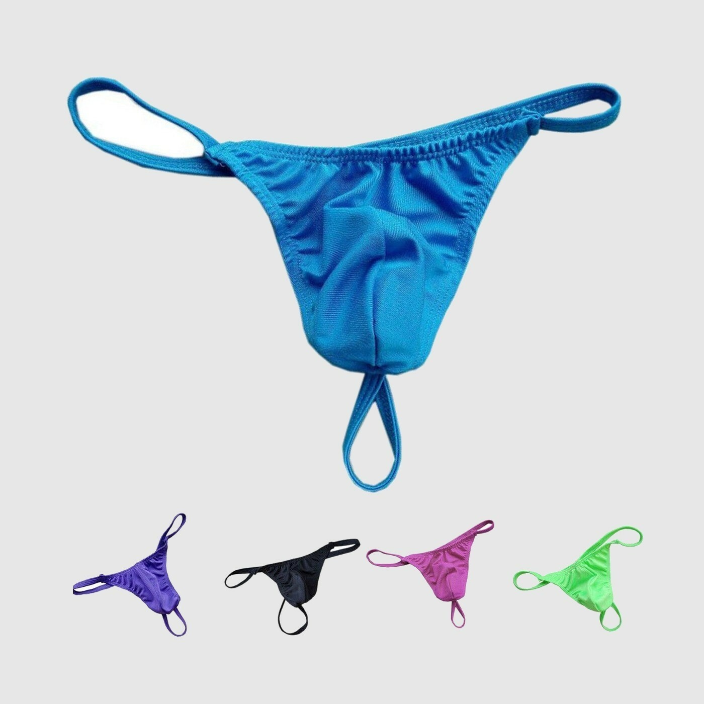 81-208 HERREN MINI MICRO Slip G STRING RIO TANGA Push-Up in SCHWARZ in ...