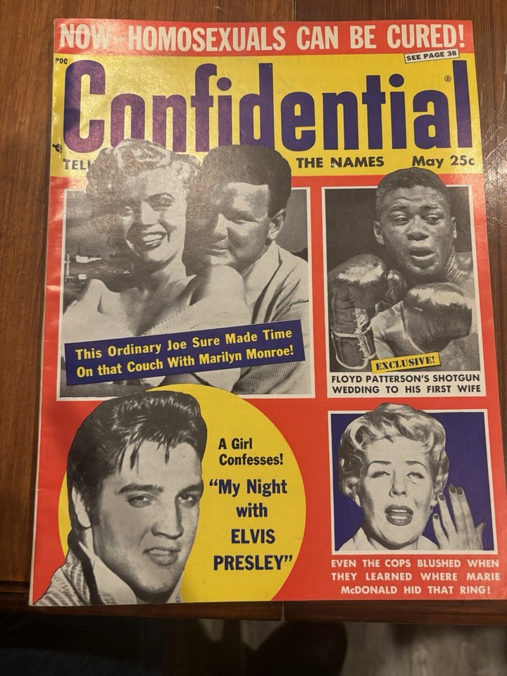 CONFIDENTIAL May 1957 Elvis Presley Marilyn Monroe Patterson More | eBay