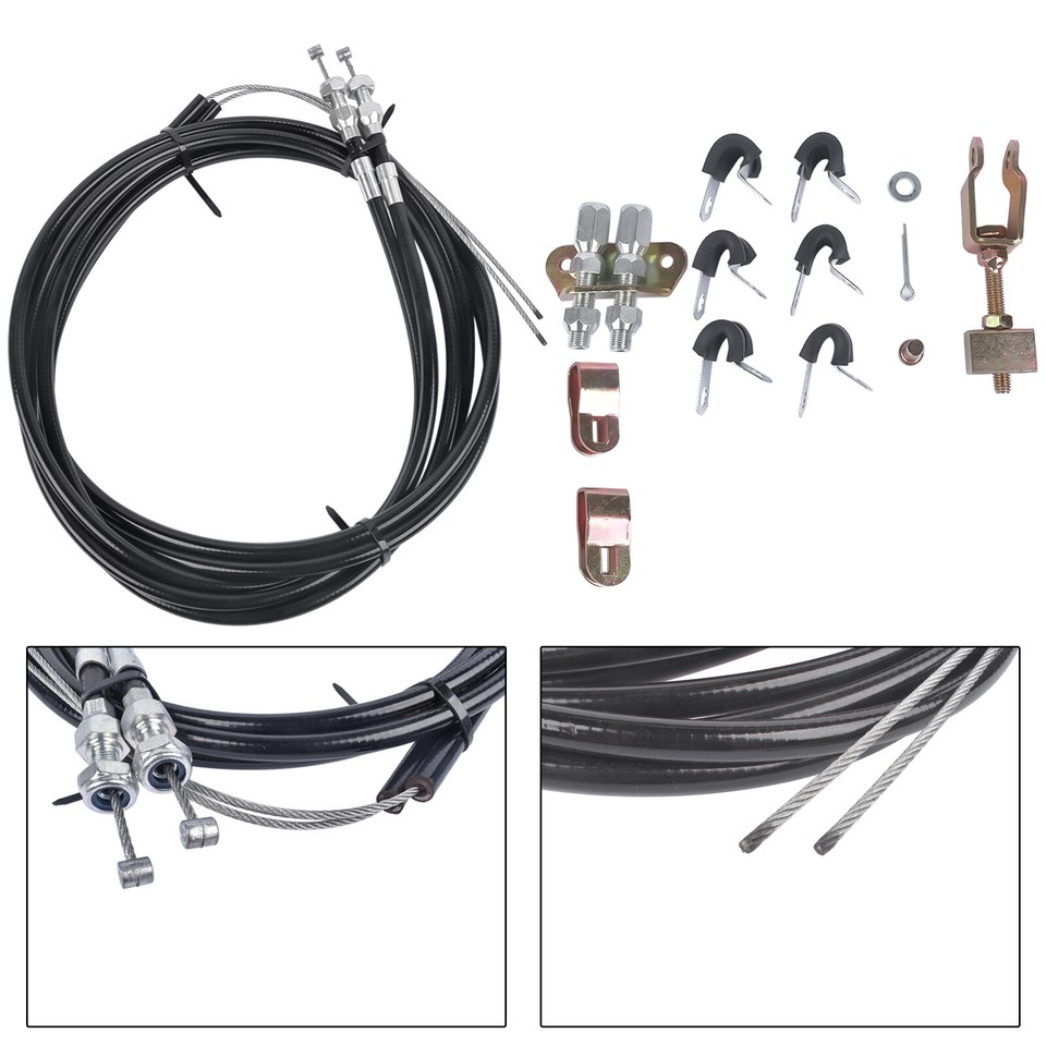 Universal Rear Disc/Drum Emergency Parking Brake Cable Kit 330-9371 E ...