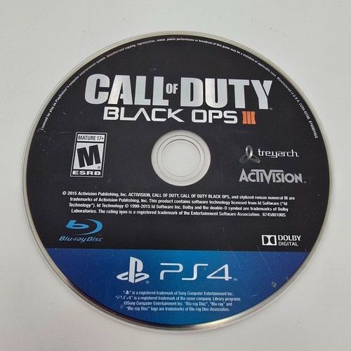 Call of Duty: Black Ops III Playstation 4 PS4 Disc Only Tested | eBay